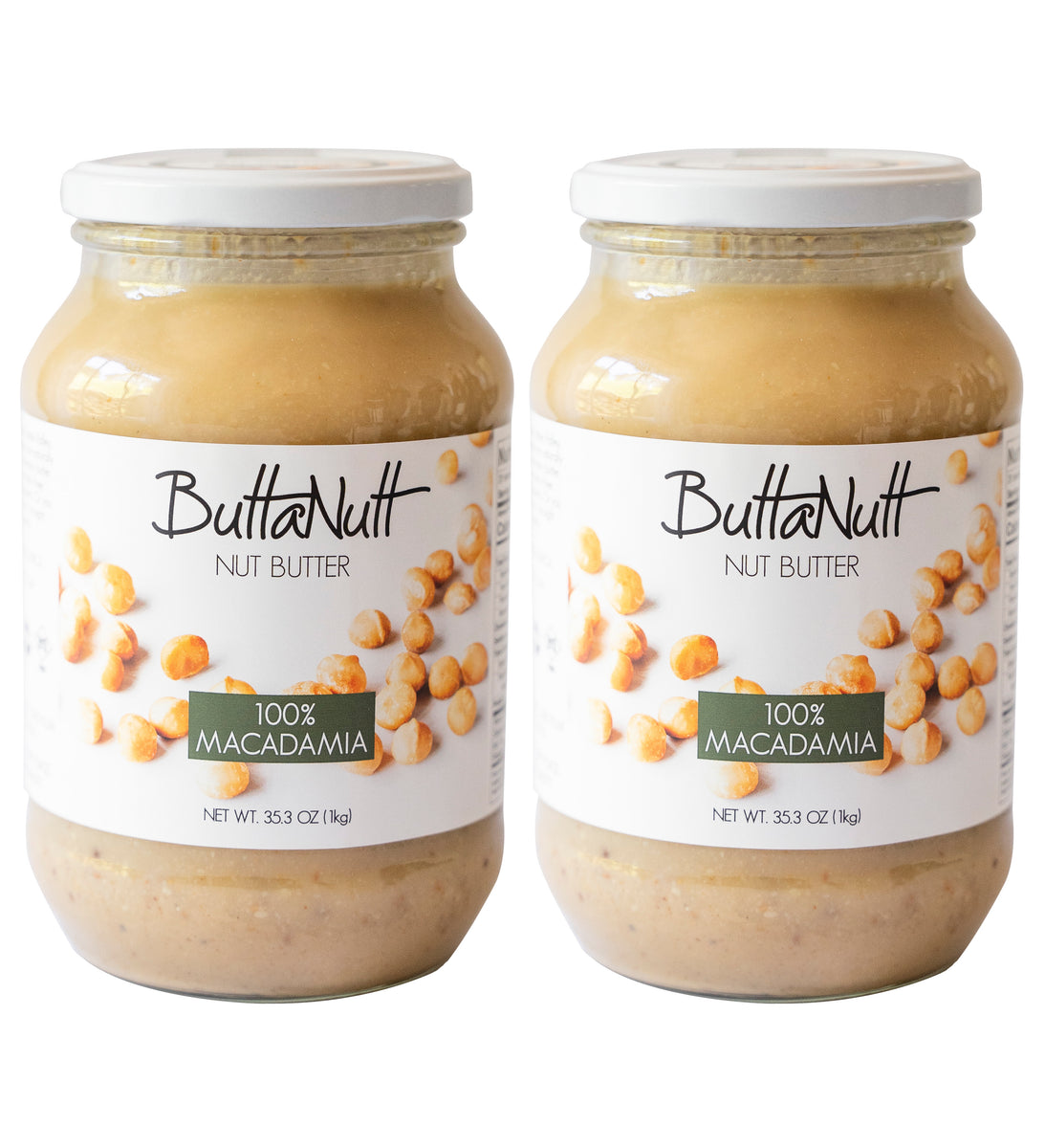 2 x 100% Macadamia Nut Butter Jar (1kg) [Out of Stock] – ButtaNutt USA