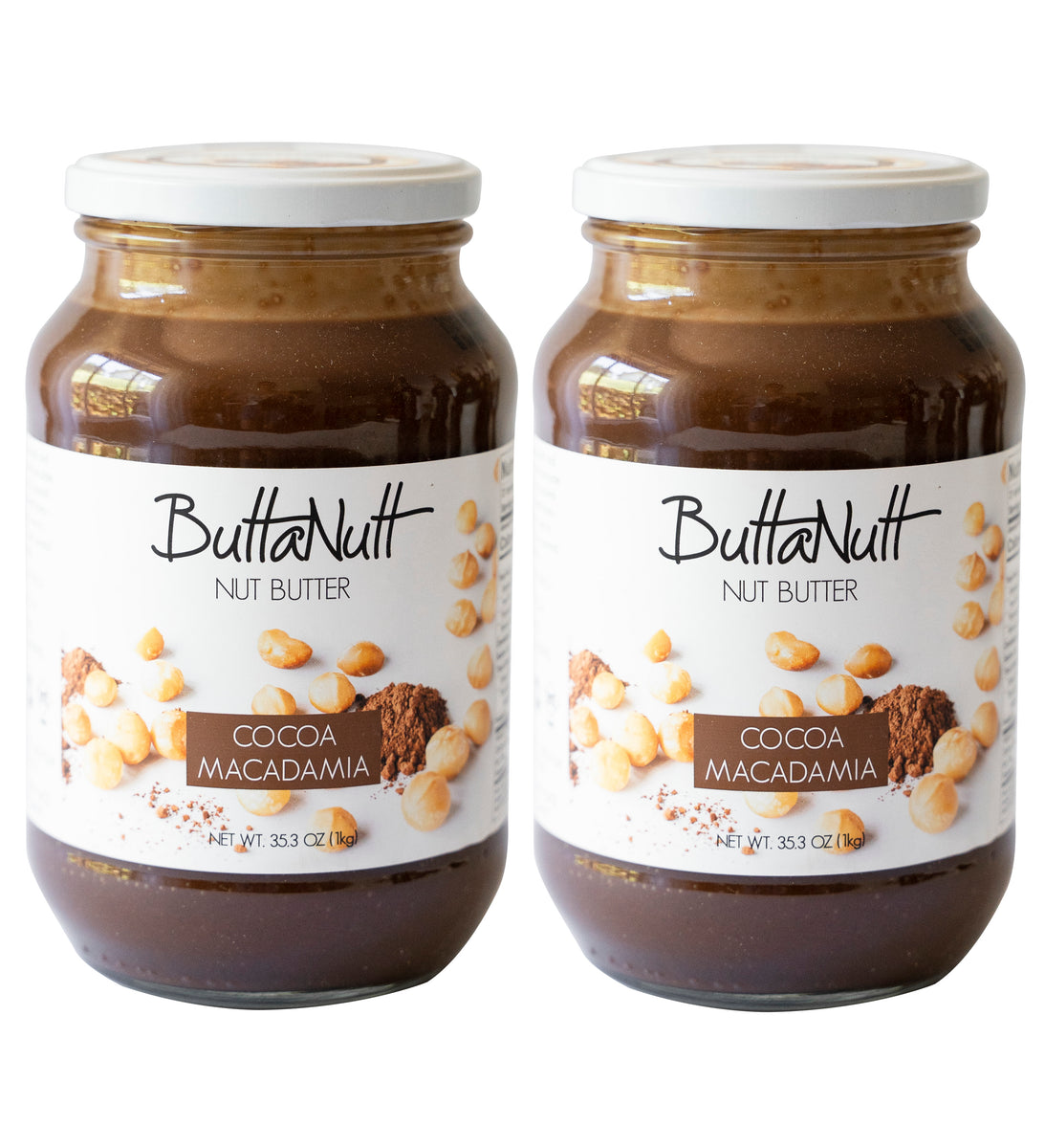 2 x Cocoa Macadamia Nut Butter Jar (1kg) – ButtaNutt USA